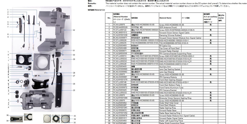 T50 Parts Diagram